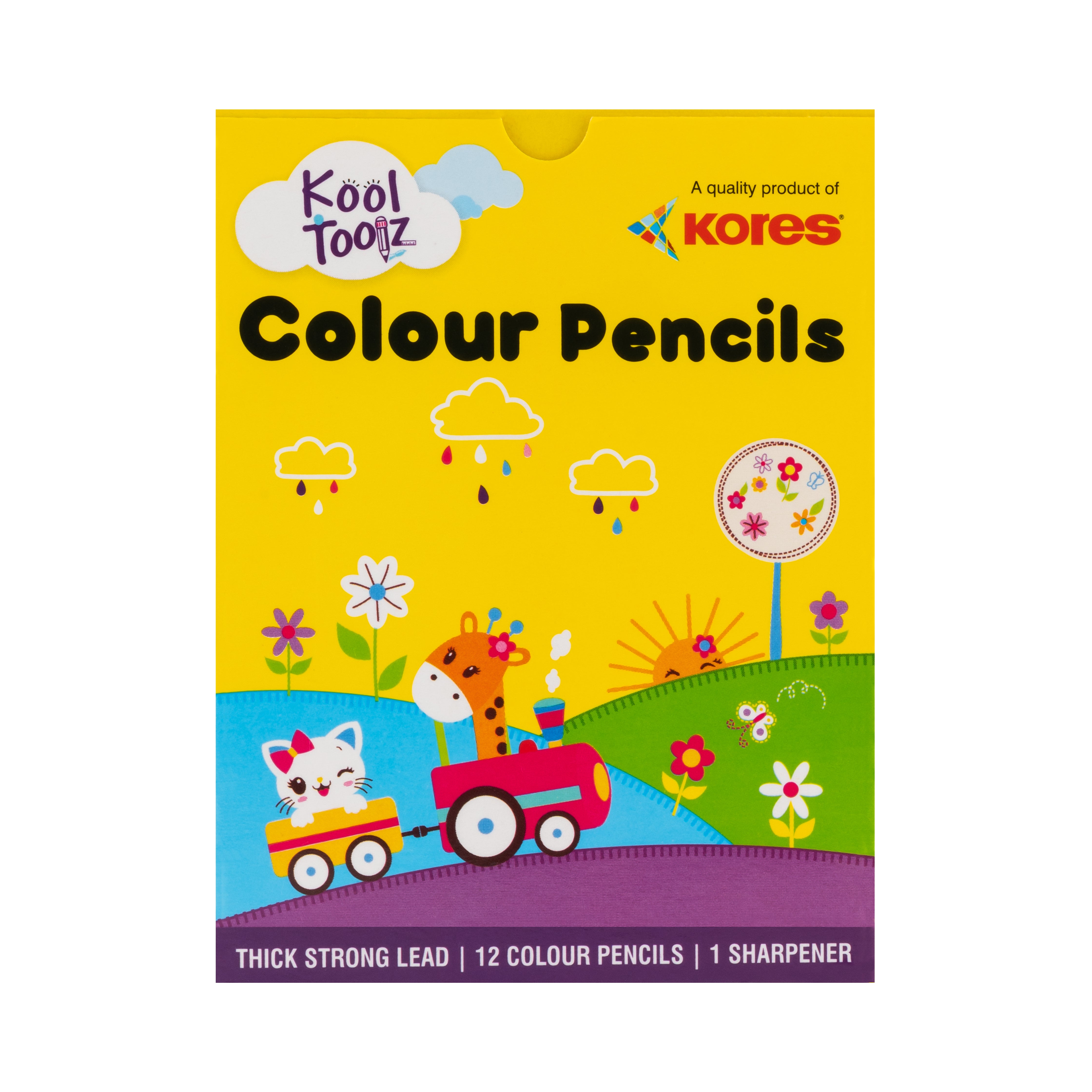 Kores Colour Pencils Full Size 12 Shades Kores India Kores Colour Pencils Full Size 12 Shades Kores India
