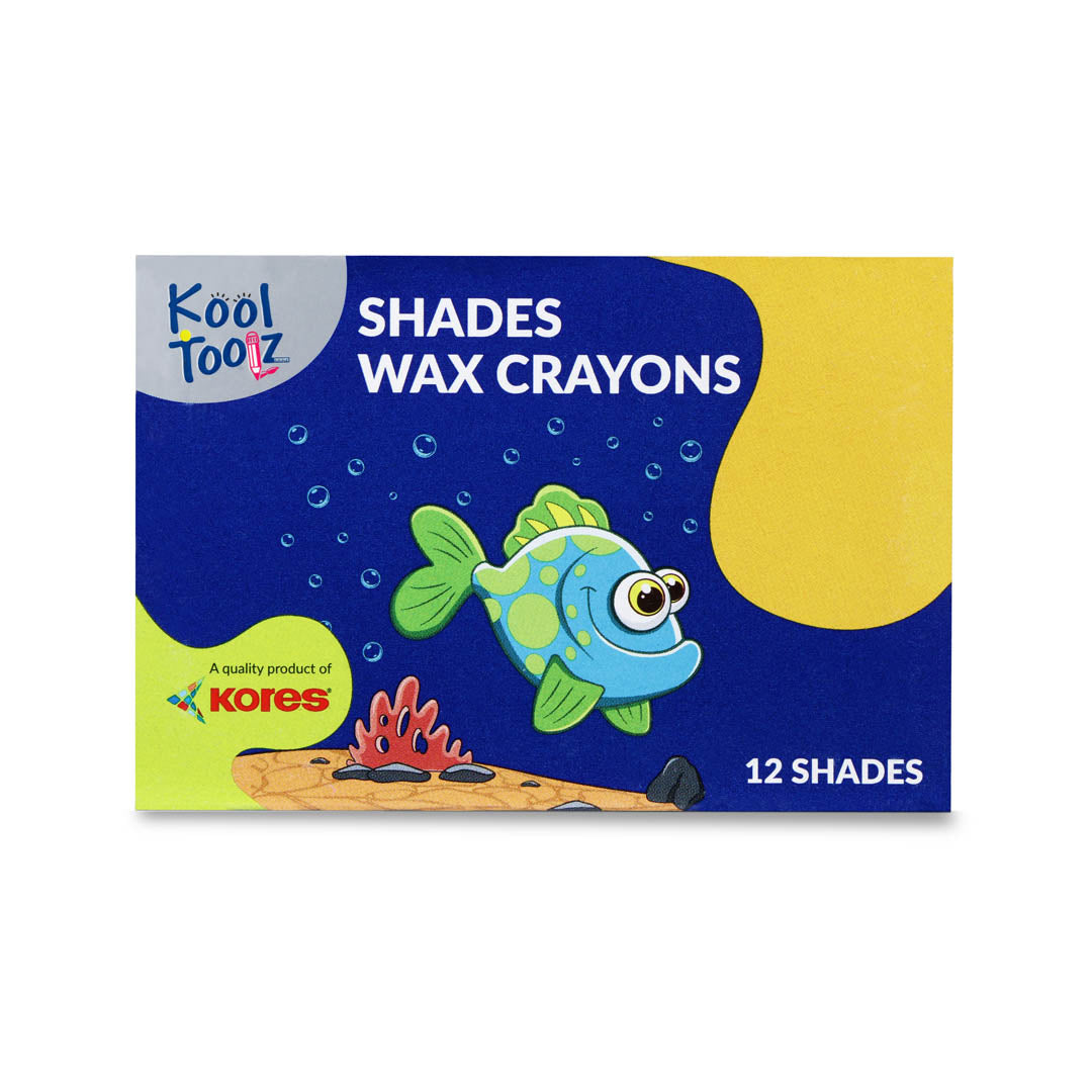 Kores Wax Crayons - 12 Shades – Kores India